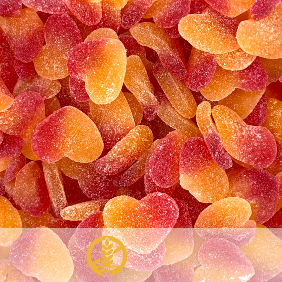 Vidal Peach Hearts Mini Sweet Jar – Lollypop Lane