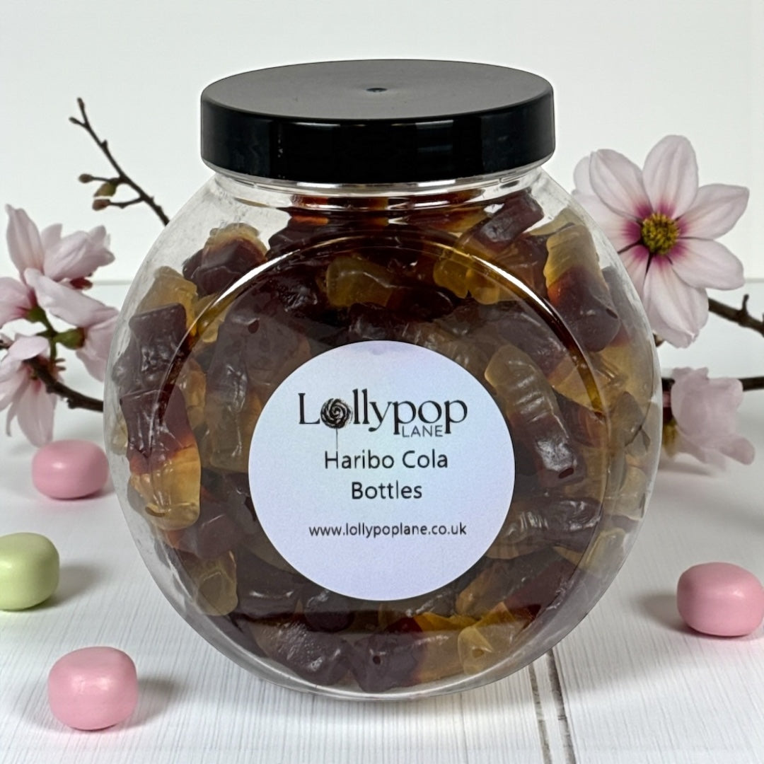 Haribo Cola Bottles Mini Sweet Jar - 400g – Lollypop Lane