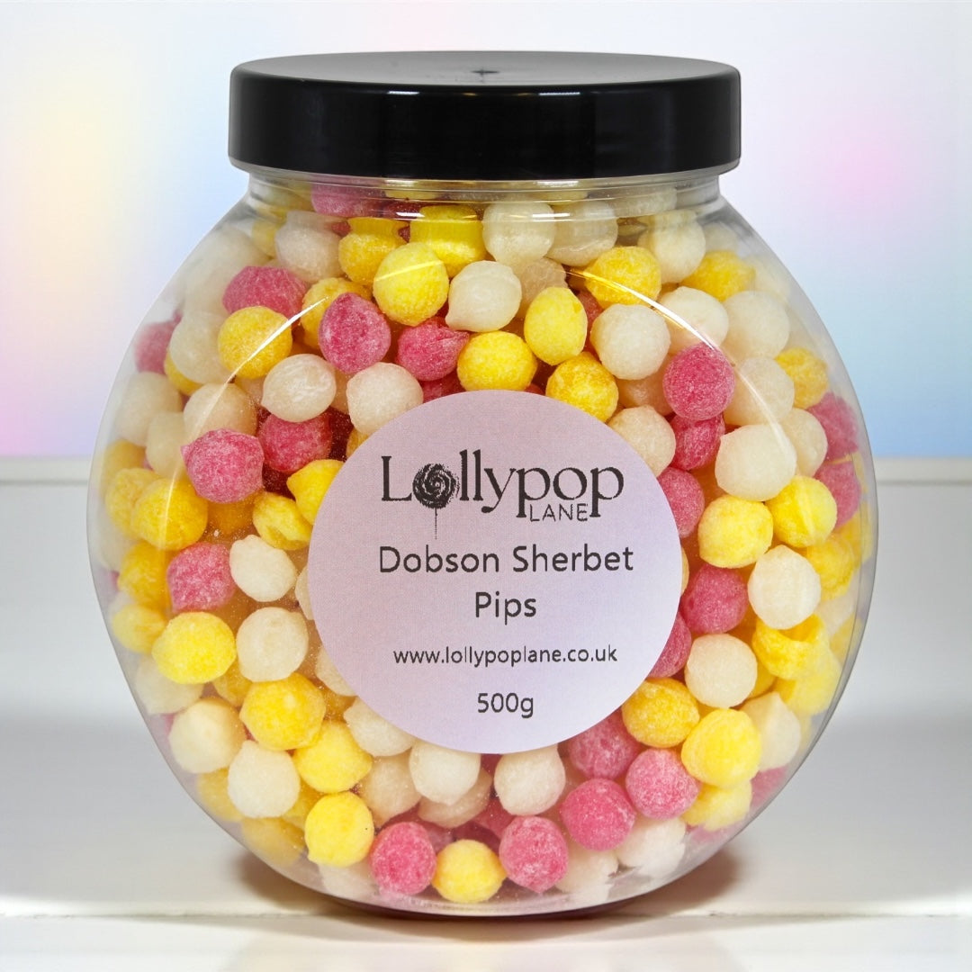 Dobson Sherbet Pips Mini Sweet Jar - 500g – Lollypop Lane