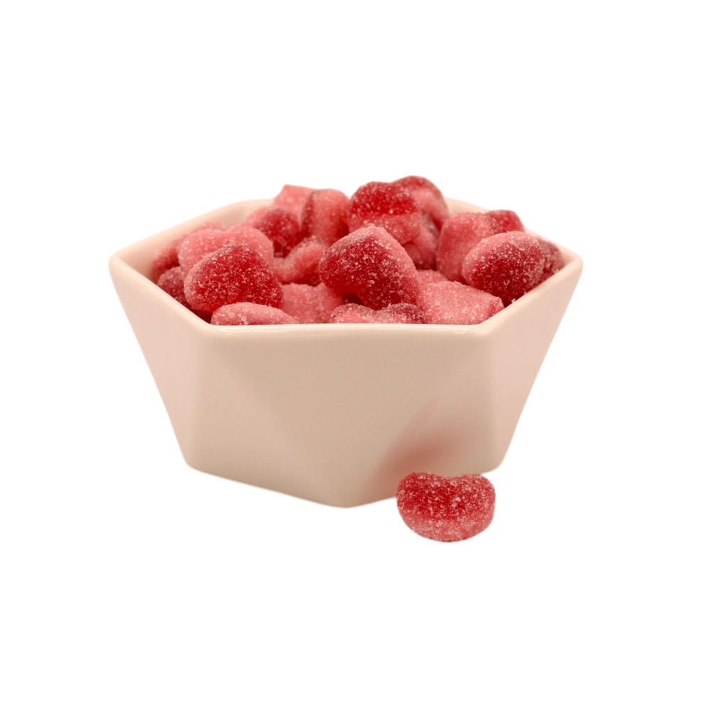 Sweetzone Fizzy Strawberry Hearts – Lollypop Lane